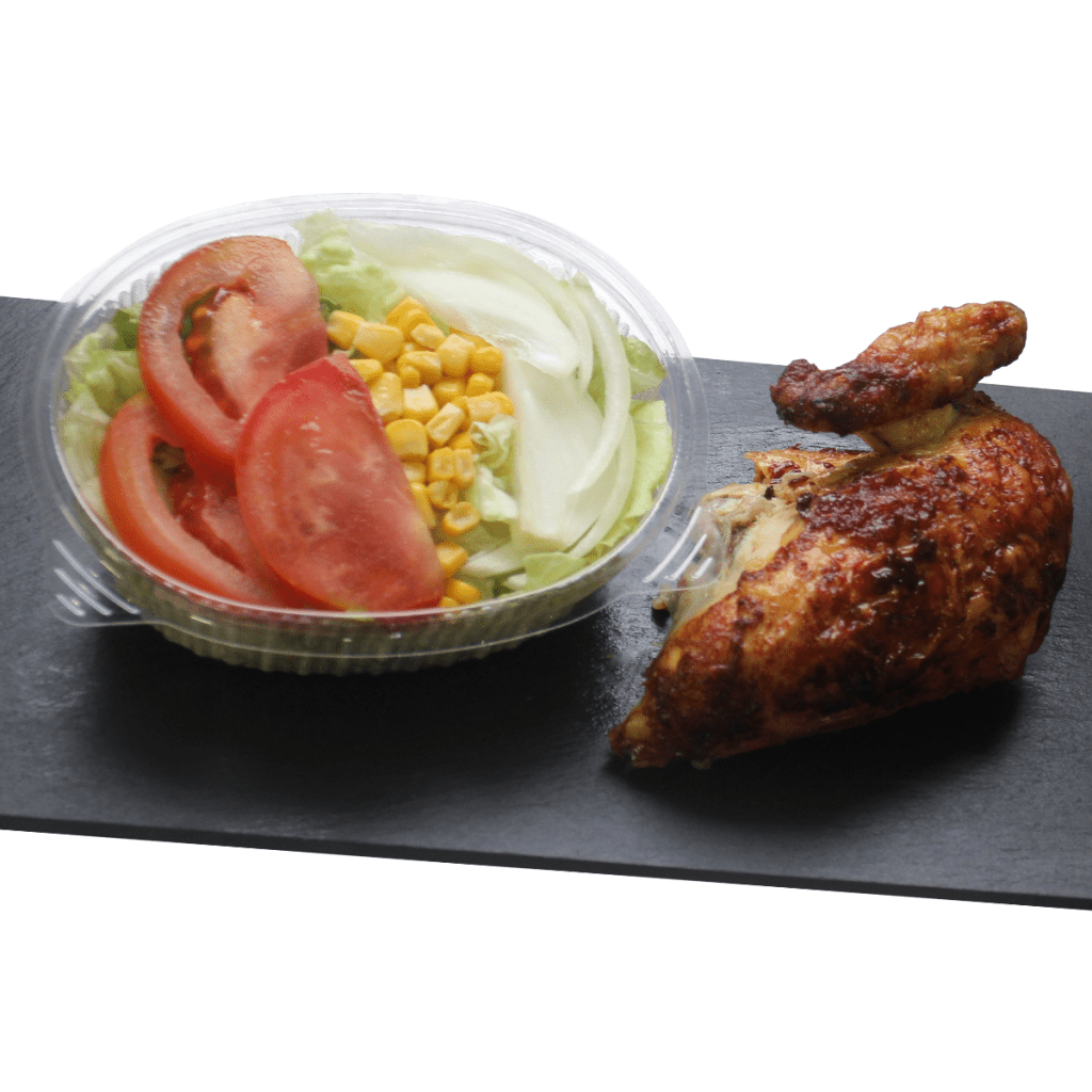 Menú 1/4 de Pollo con Tortilla de Patatas | Pollos San Juan