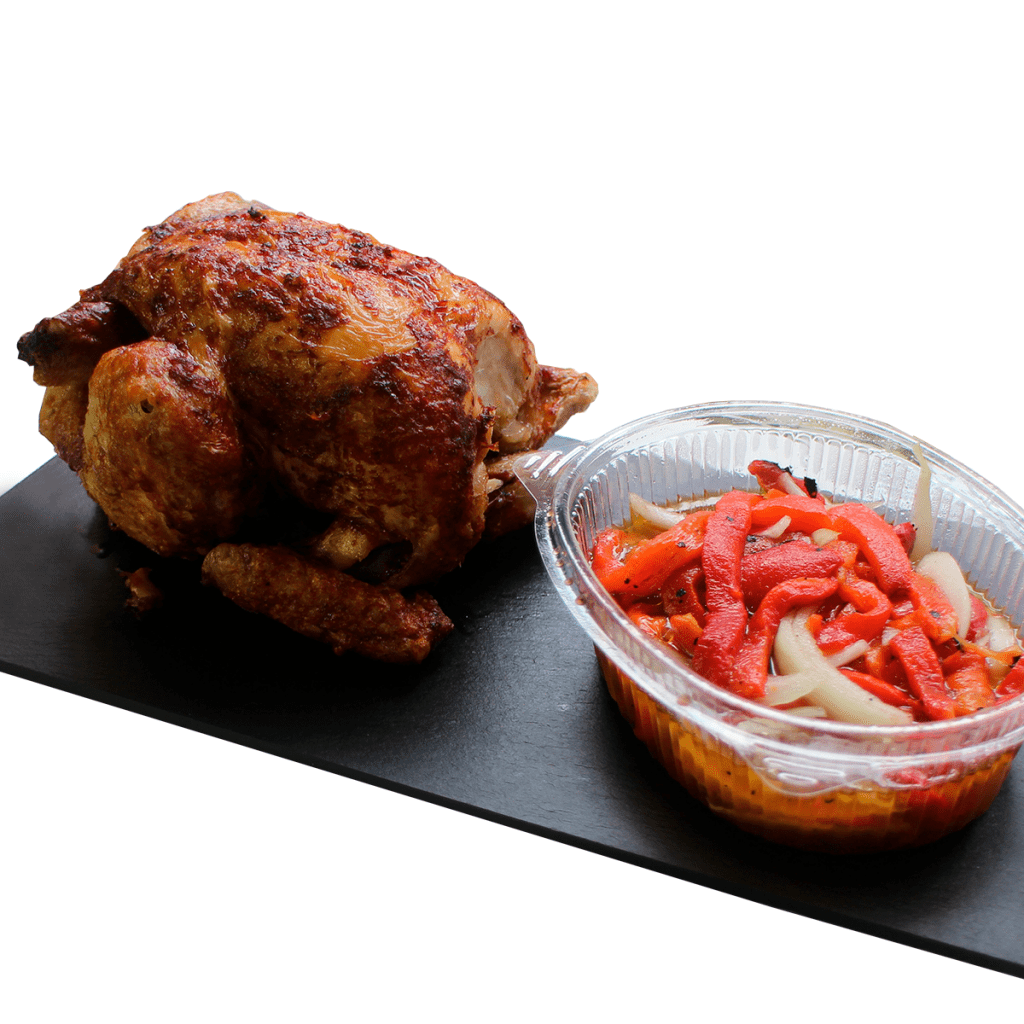 Menú 1 Pollo con Ensalada de Pimientos - Pollos San Juan