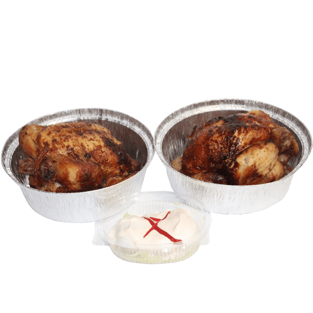 Menú 2 Pollos con Huevos rellenos - Pollos San Juan